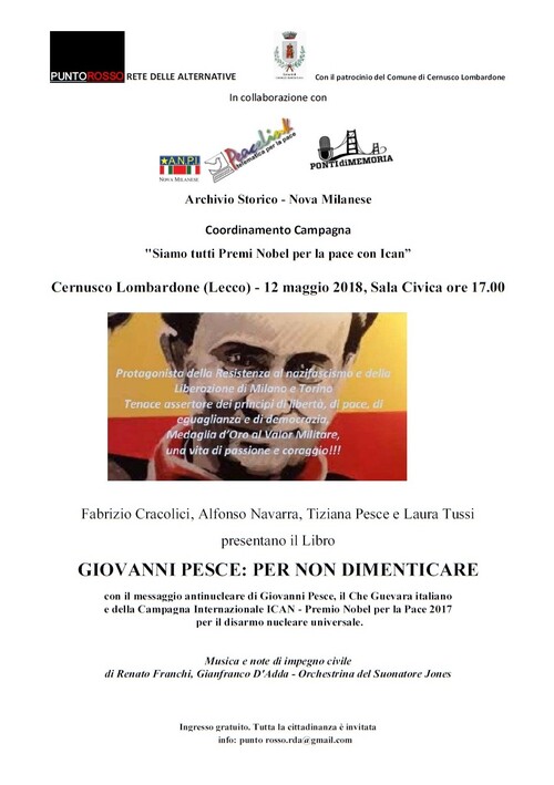 Giovanni Pesce e gli ideali della Resistenza oggi